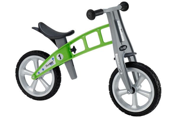 FirstBike Street PU groen | Loopfiets.be